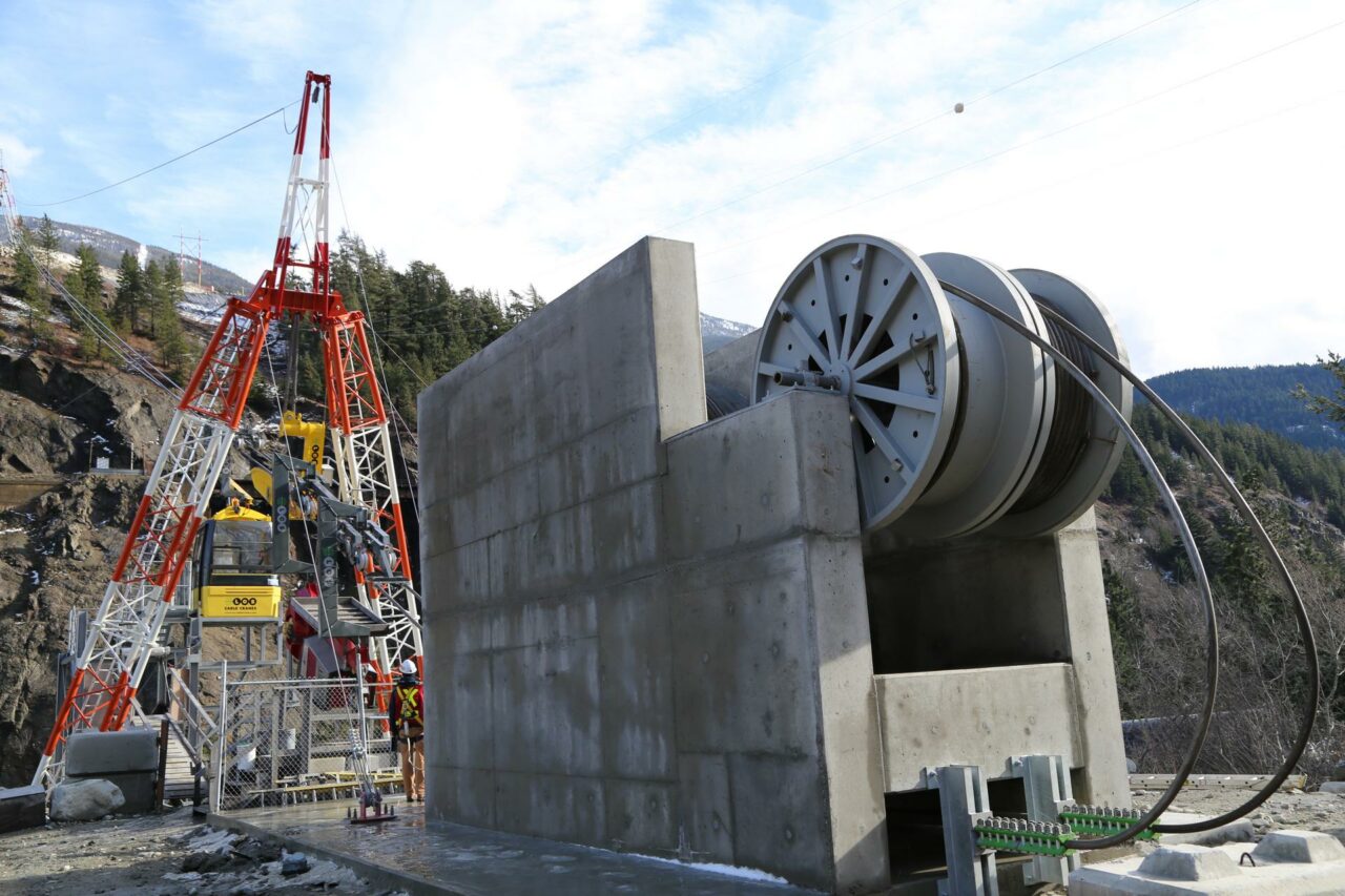 LCS – The Cable Crane Company – Hydro power plant Kwoiek Creek